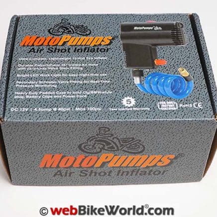 MotoPumps Air Shot Review - webBikeWorld