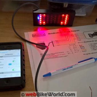 Ohmics MotoBrakeBT Bluetooth Brake Light Review - webBikeWorld