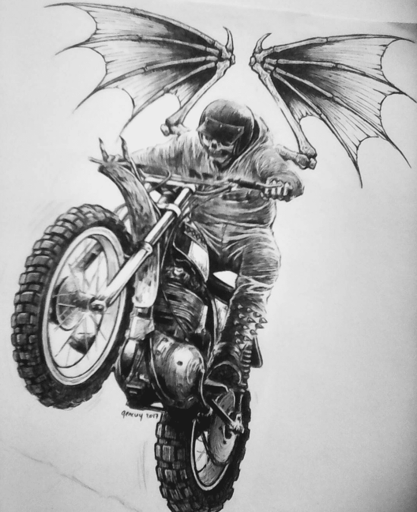 Badass Motorcycle Art by Gencuy - webBikeWorld