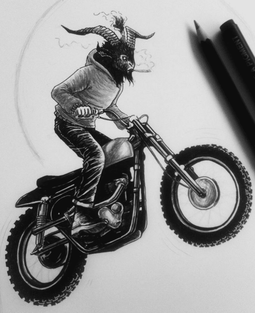 Badass Motorcycle Art by Gencuy - webBikeWorld