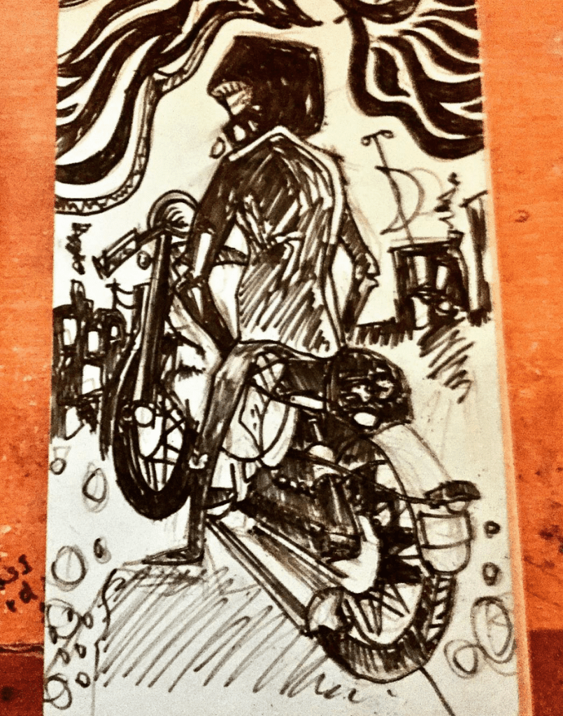 Badass Motorcycle Art by Artbikeart - webBikeWorld
