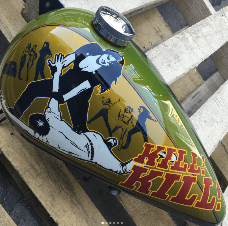 Badass Motorcycle Art with jen_hallett_art - webBikeWorld