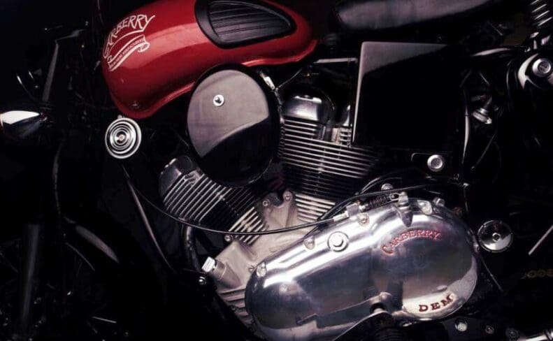 Carberry Enfield V-twin engine on sale - webBikeWorld