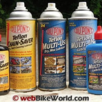DuPont Teflon Chain Saver - DuPont Teflon Chain Lube - webBikeWorld