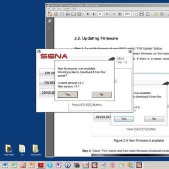 Sena SR10 Software Management - webBikeWorld
