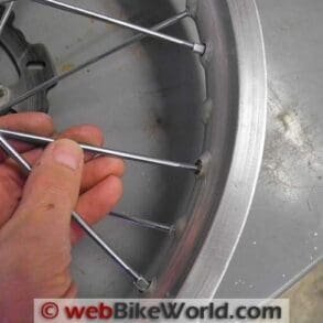 How to Respoke Motorcycle Wheels - webBikeWorld