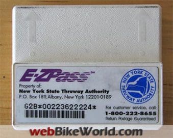 Motorcycle EZ Pass Toll Holders - webBikeWorld