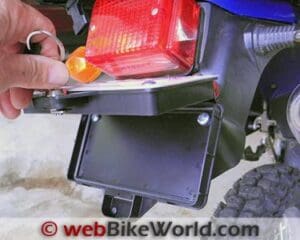 Motorcycle License Plate Stash Box - webBikeWorld