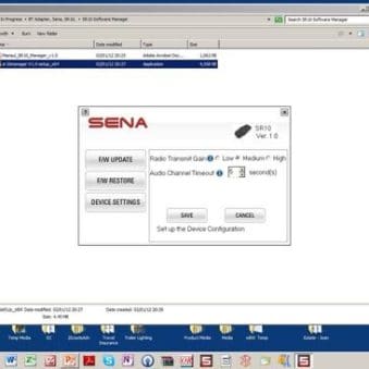 Sena SR10 Software Management - webBikeWorld
