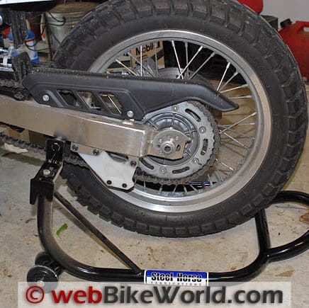 DR650 Rear Swingarm Stand - webBikeWorld