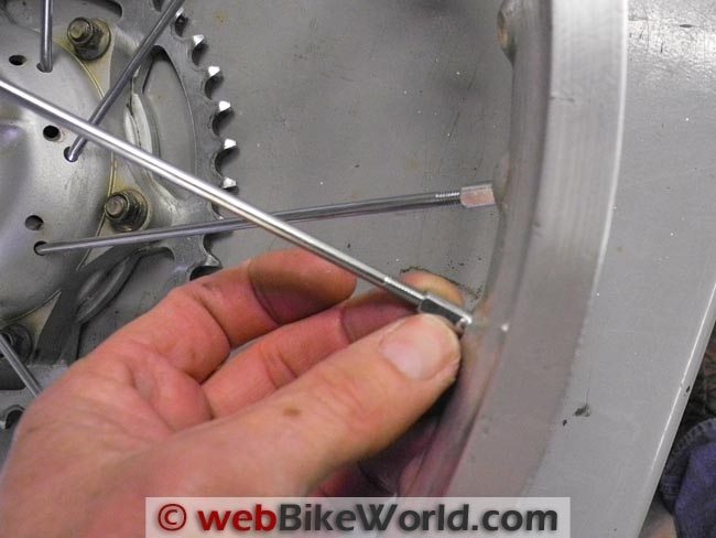 How to Respoke Motorcycle Wheels - webBikeWorld