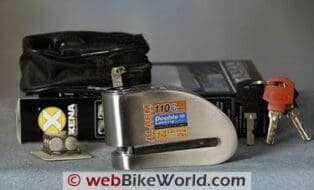 Xena XN15 Disc Lock Alarm Review - webBikeWorld