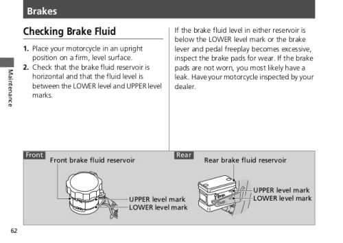 Motorcycle Maintenance: Checking Brakes & Lines @ Home