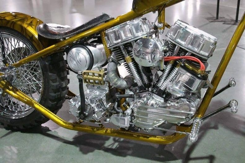 Junkyard Angel built by Gangster Choppers of U.S.A.
