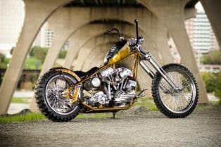 Junkyard Angel built by Gangster Choppers of U.S.A.