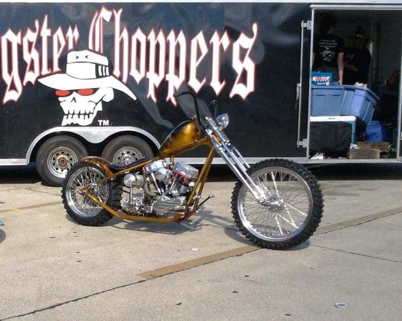 Junkyard Angel built by Gangster Choppers of U.S.A.