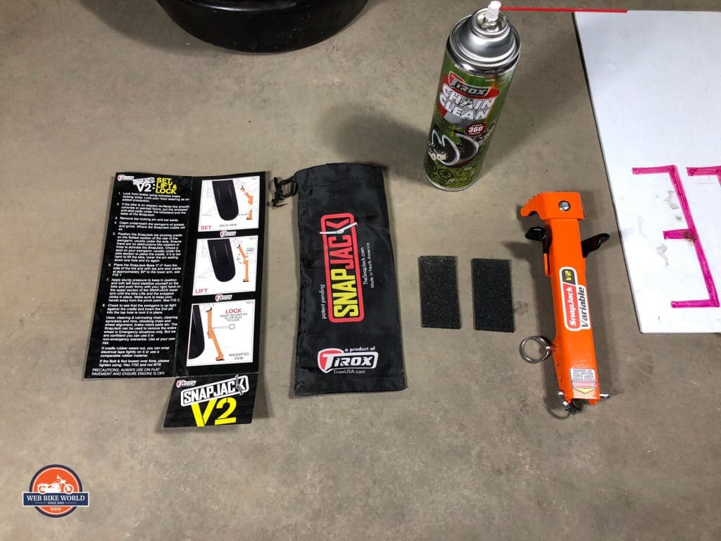 SnapJack Variable V2 and Tirox Chain Cleaner Hands On Review – Weary Rider