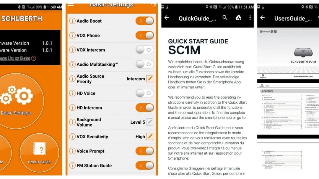 SCHUBERTH M1 PRO + SC1M: Modern Open Face & Integrated Electronics