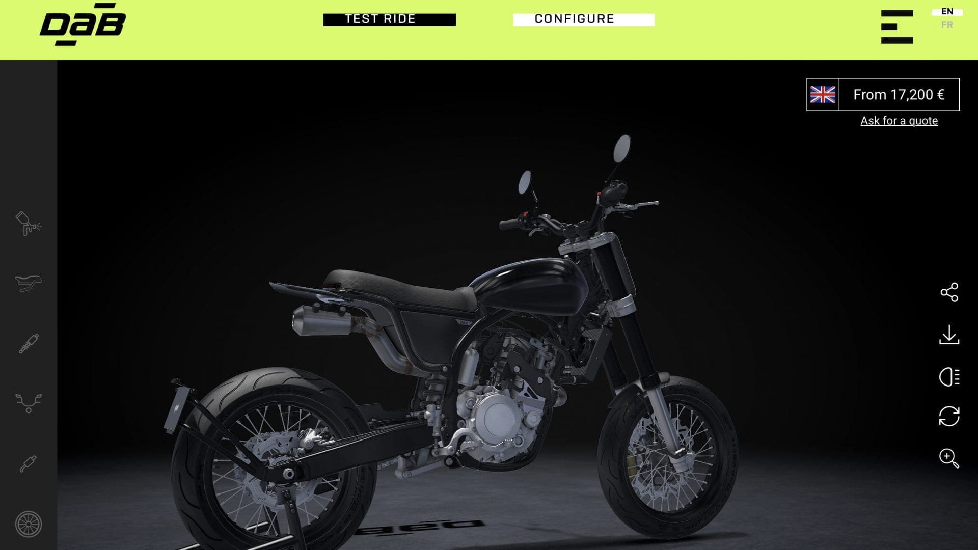 Sneak Peek at New DAB Motors EV Scrambler - webBikeWorld