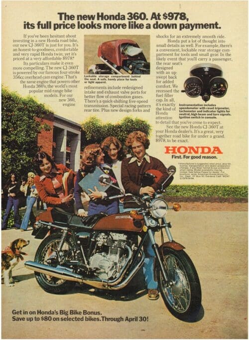 Honda Super Sport CJ360T Motorcycles - webBikeWorld