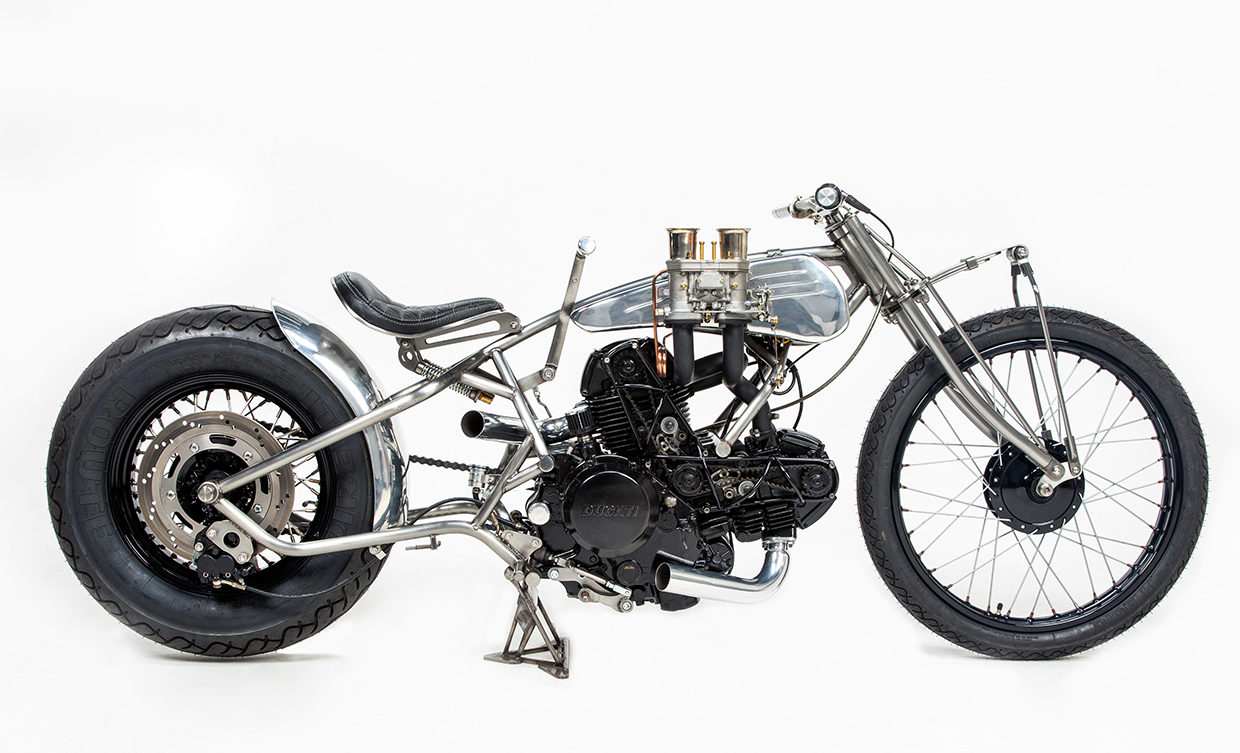 Custom Eye Candy: A Ducati Heart Stuffed into a Bobber - webBikeWorld