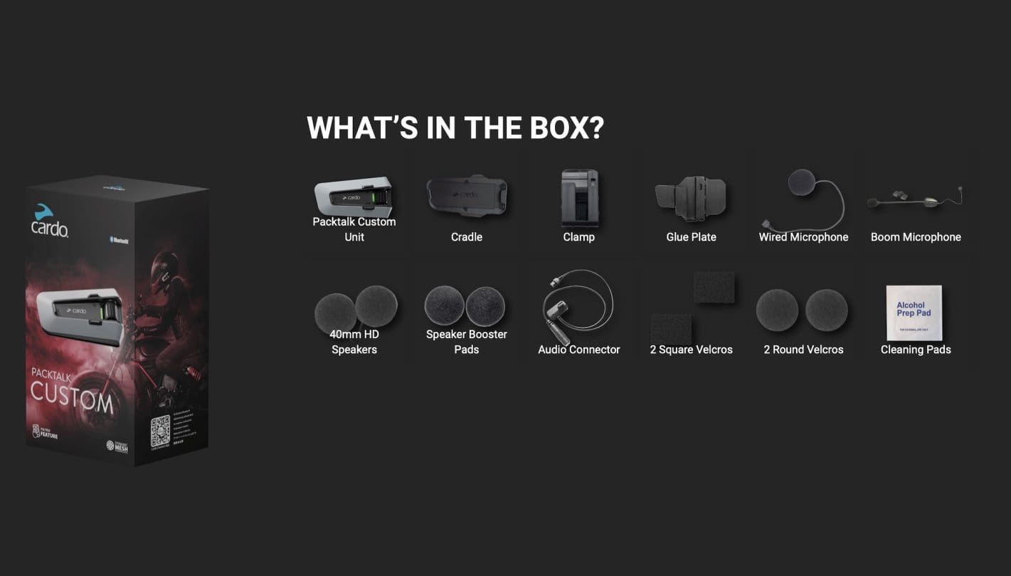 Cardo Releases Statement on Packtalk Custom - webBikeWorld