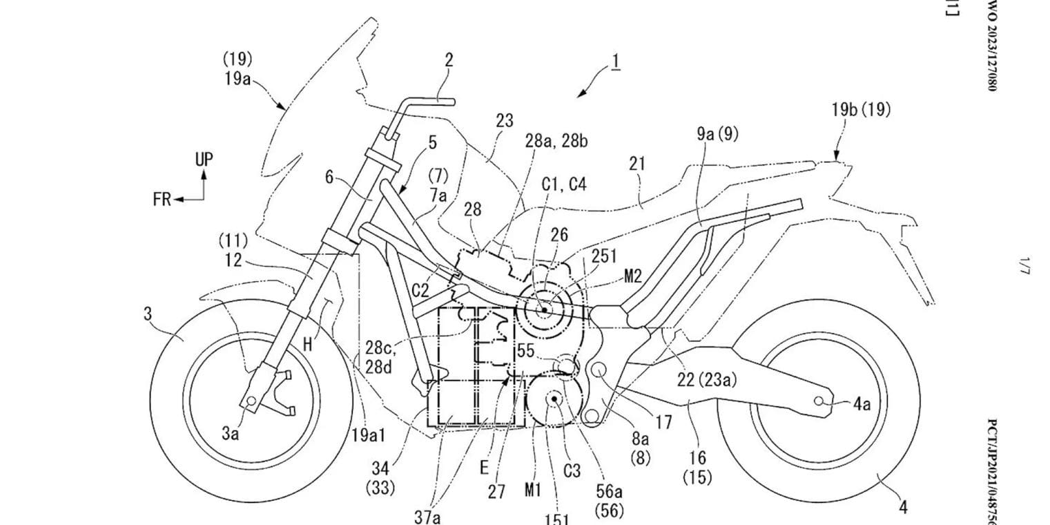 Bike Blueprints: Honda’s Working on a New Kind of Hybrid Motorcycle ...