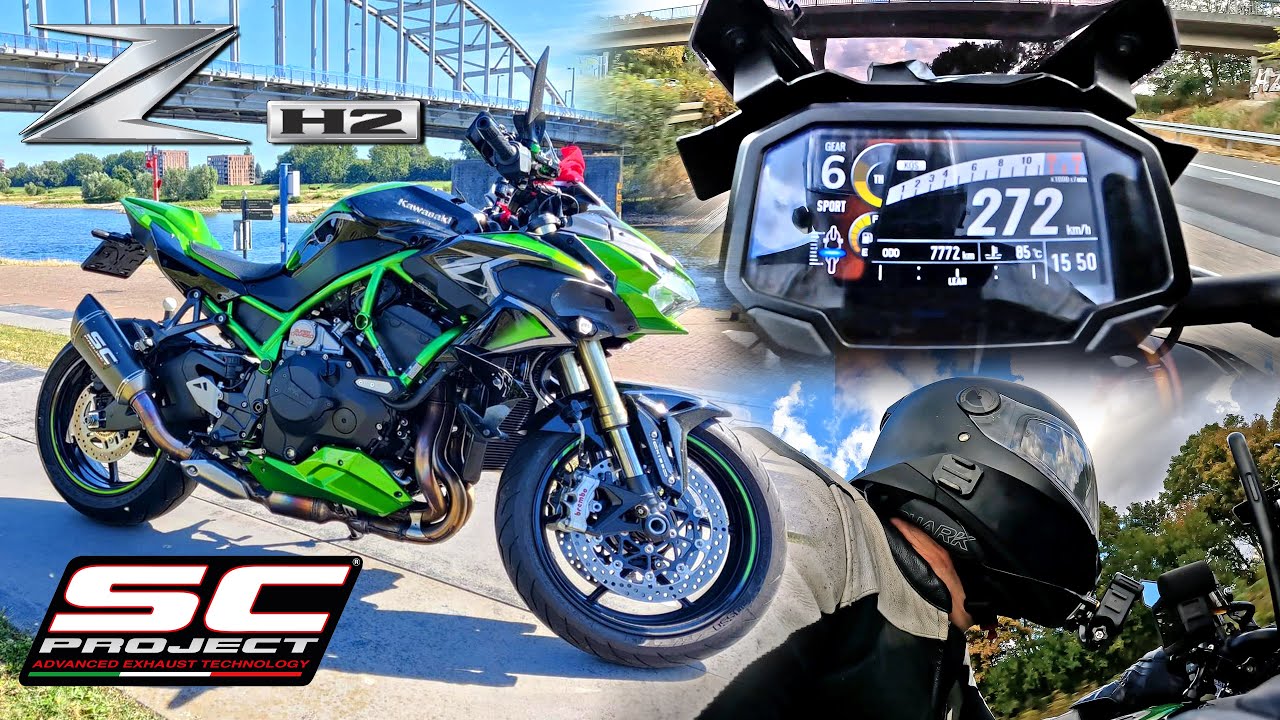 Listen To The Kawasaki ZH2 With SC-Project Exhaust Blast Down The ...