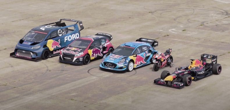 Drag Race: Red Bull Pits MotoGP Bike Against F1 and Rally Cars ...