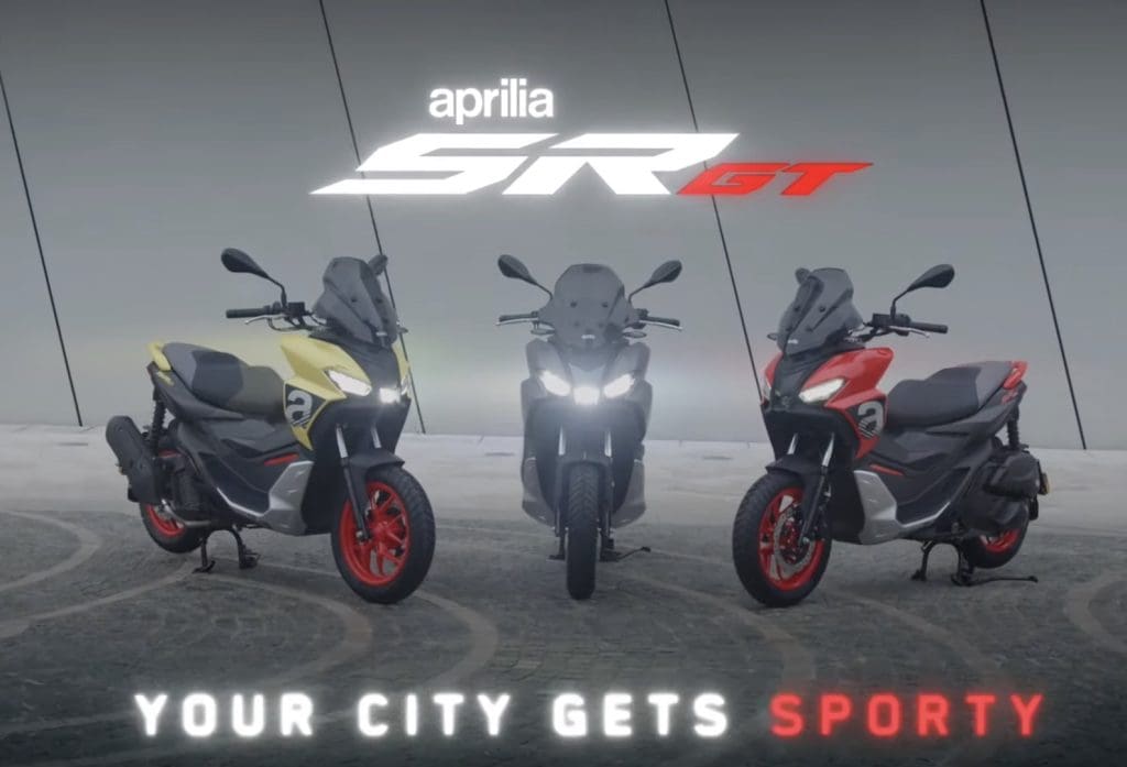 Aprilia’s SR GT 125 / 200 Scooters Get MotoGP Color Scheme - webBikeWorld