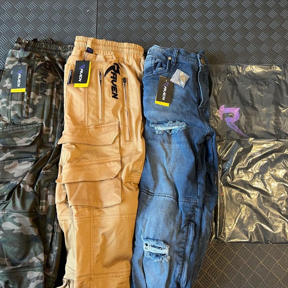 RAVEN Moto REVOLT Ripped Armored Jeans