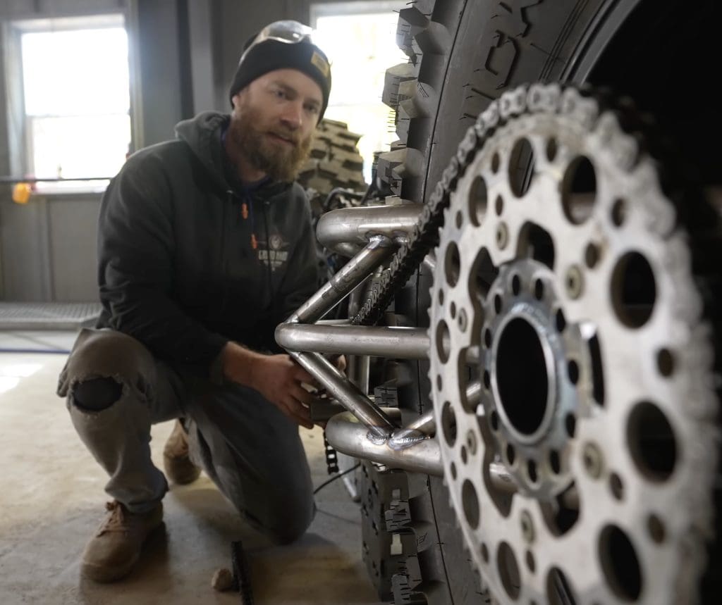 Criminal Customs: Monster Chopper has 46” Knobblies and a Single-Sided ...