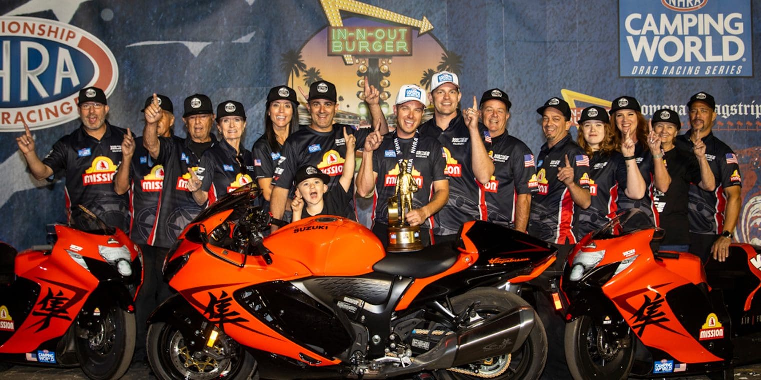 On a Mission: Suzuki Wins the NHRA Pro Stock Championship! - webBikeWorld