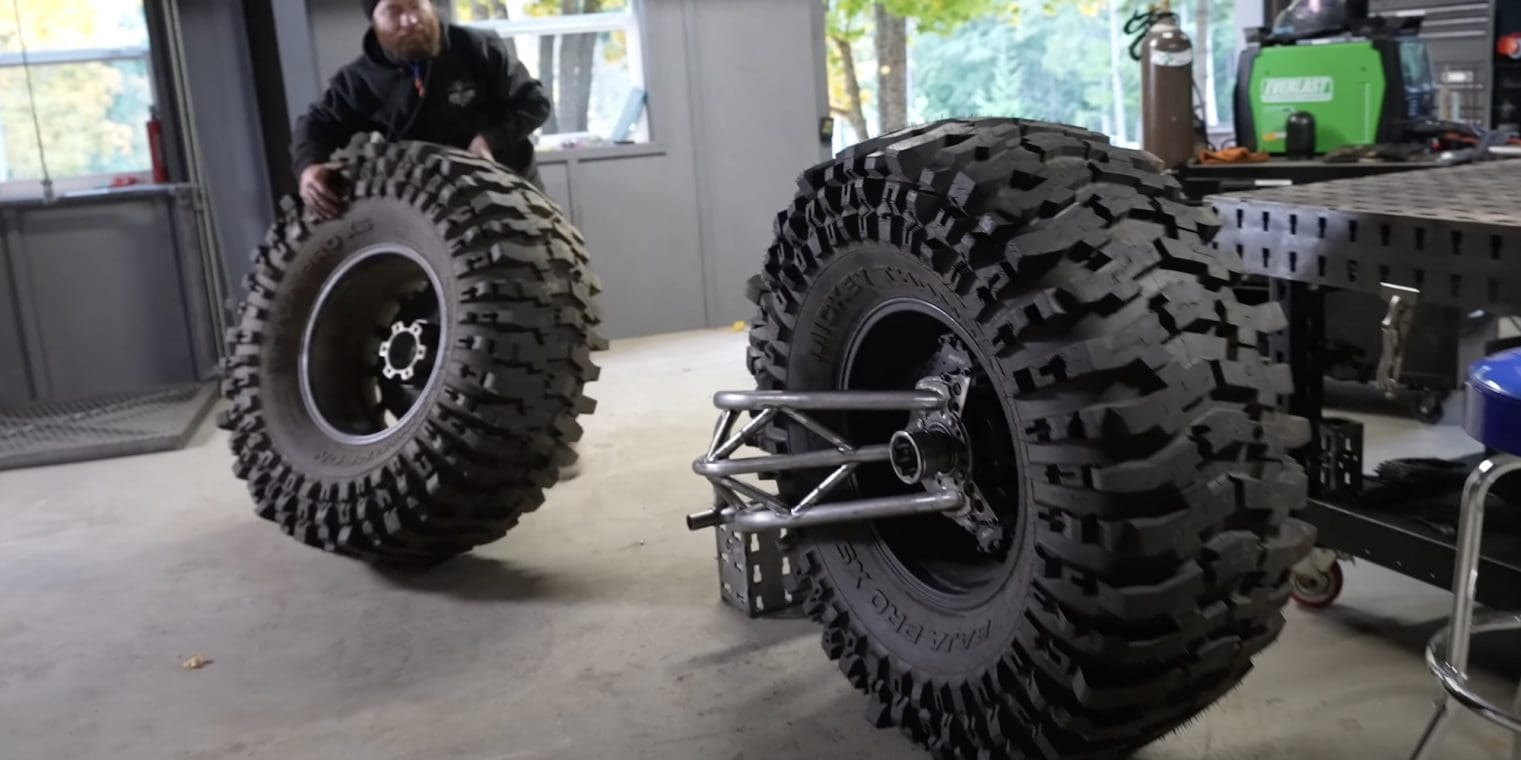 Criminal Customs: Monster Chopper has 46” Knobblies and a Single-Sided ...