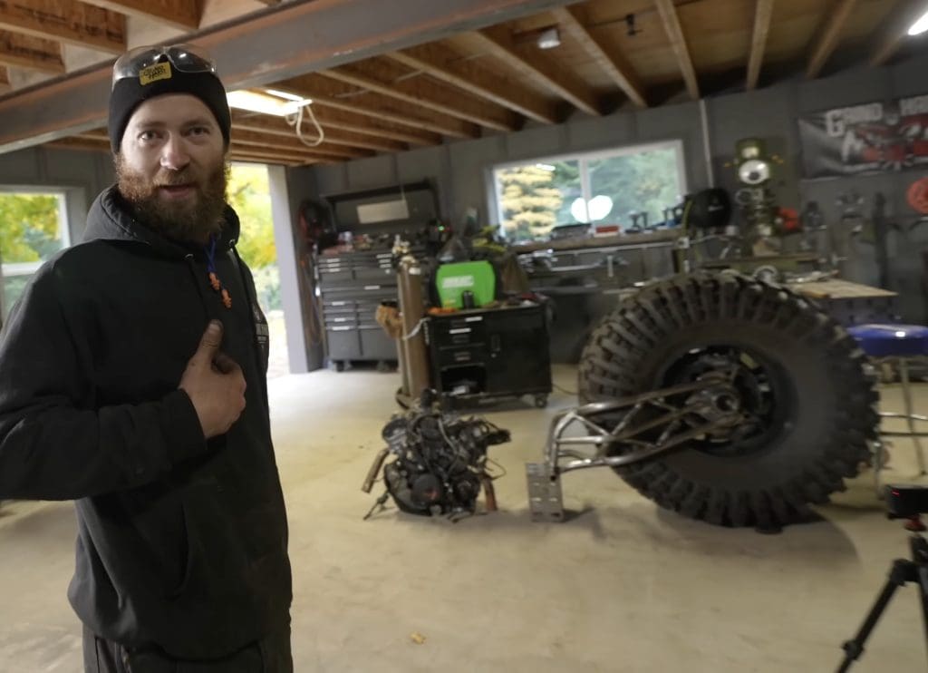 Criminal Customs: Monster Chopper has 46” Knobblies and a Single-Sided ...