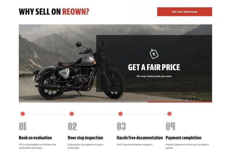 Meet "Reown," Royal Enfield's Pre-Owned Website Platform - webBikeWorld